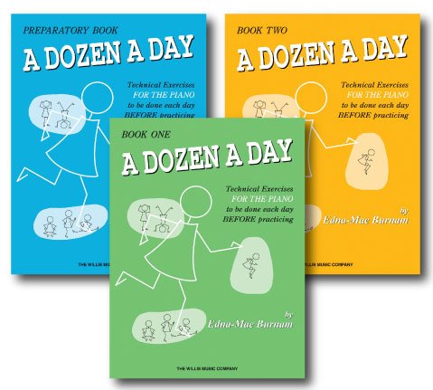 Buy A Dozen a Day Technical Excercises for the Piano - 3 Book Set ...