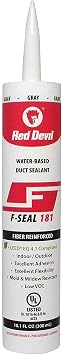 Red Devil F Seal 181 Fiber Reinforced Water Based Duct Sealant, 10.1 oz ...
