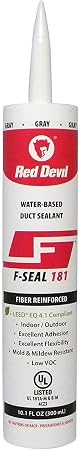 Red Devil F Seal 181 Fiber Reinforced Water Based Duct Sealant, 10.1 oz ...