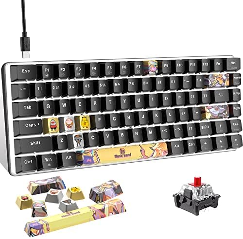 Amazon.com: Hexgears Purple Rain M2 Wired Mechanical Keyboard 83 Keys ...