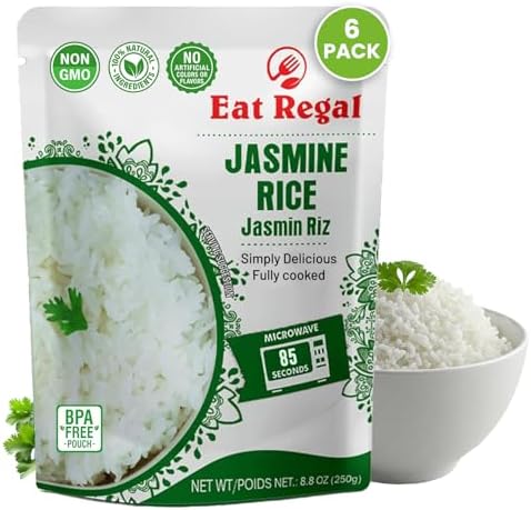 Amazon.com : Eat Regal Thai Jasmine Rice – Fully Cooked, Microwaveable ...