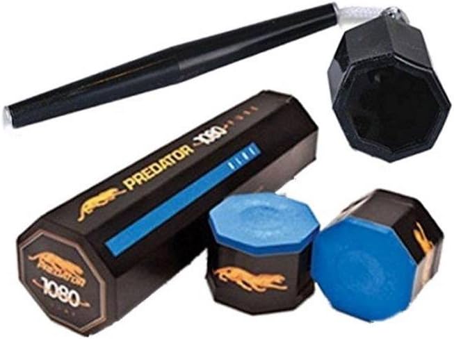 Predator Chalk 1080 Pure 5 Pieces Blue with Action Octagon Style Cue ...