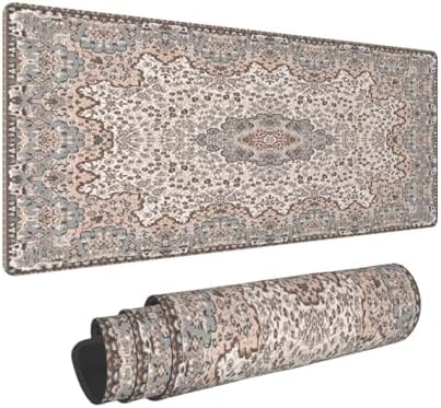 Amazon.com: iCasso Rug Desk Mat Retro,Extra Large Desk Pad Non Slip,XXL ...