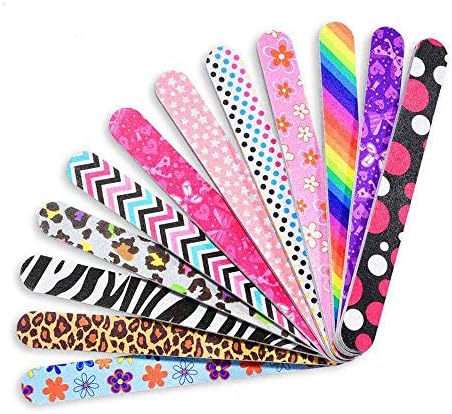 Amazon.com : IFUNSON Professional Nail File, Colorful Emery Boards ...