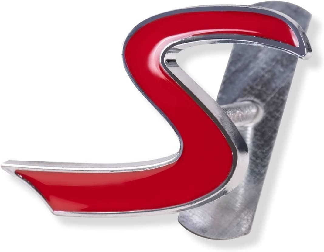 Amazon.com: S Lettering Emblem Badge Front Grille Chrome w/Mount for ...