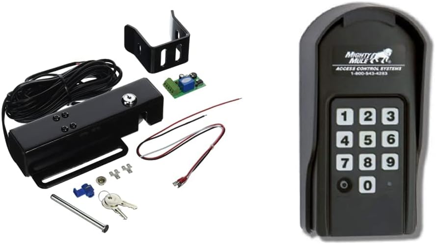 Amazon.com: Mighty Mule Automatic Gate Lock (FM143) and Wireless ...