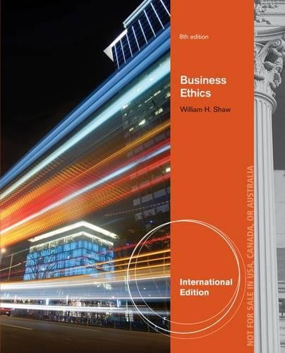 Amazon.com: Business Ethics, International Edition: 9781133943150: SHAW ...