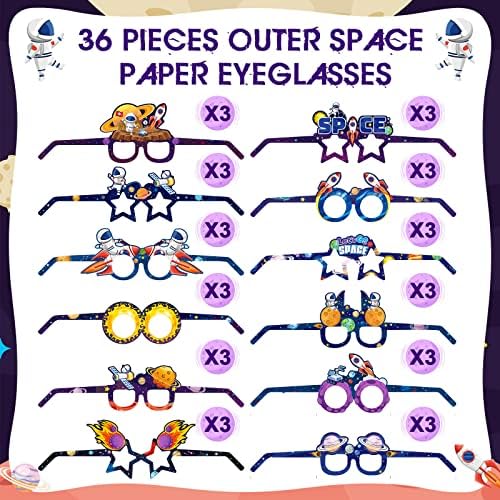 Amazon.com: Fiada 36 Pieces Outer Space Party Favors Space Birthday ...