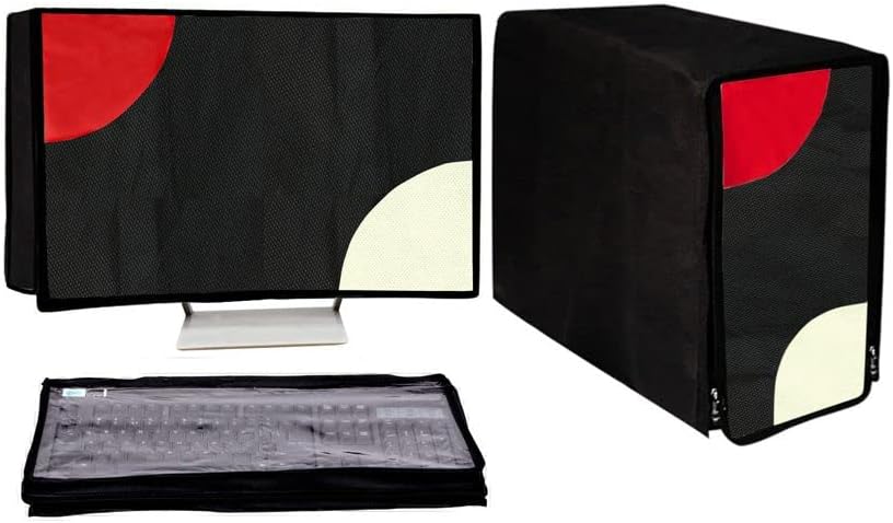 GUTSAV SALES ® COMPUTER COVER FULL SET 22 INCH MONITER COVER, KEYBOARD ...