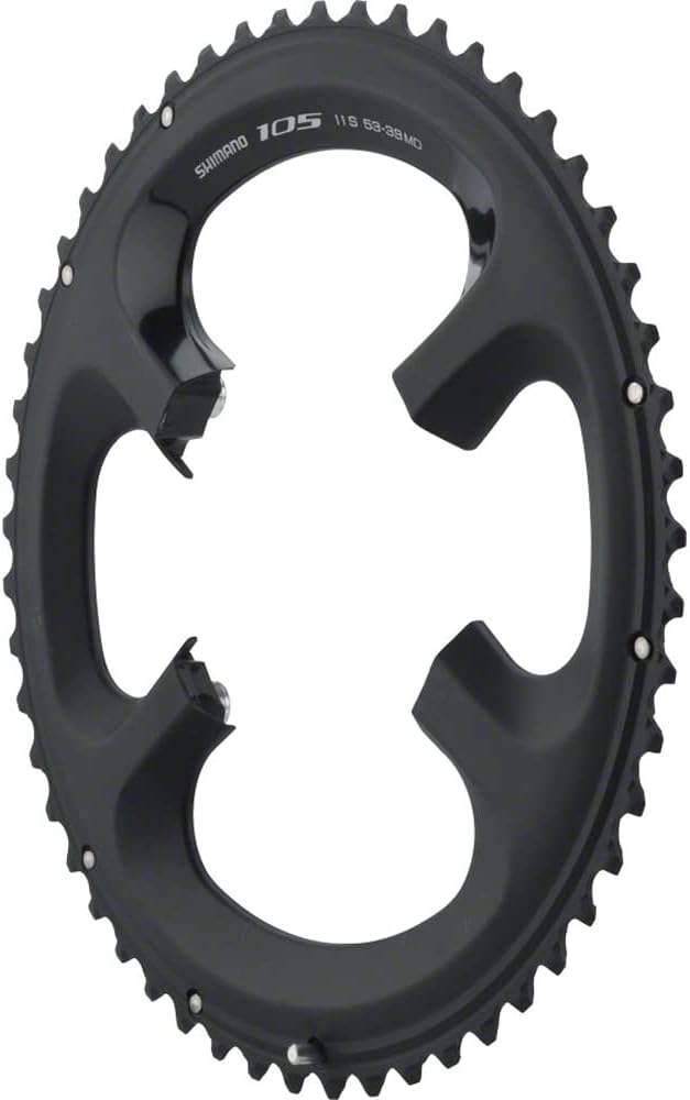 Amazon.com : Shimano 105 5800-L 53t 110mm 11-Speed Chainring For 53/39t ...