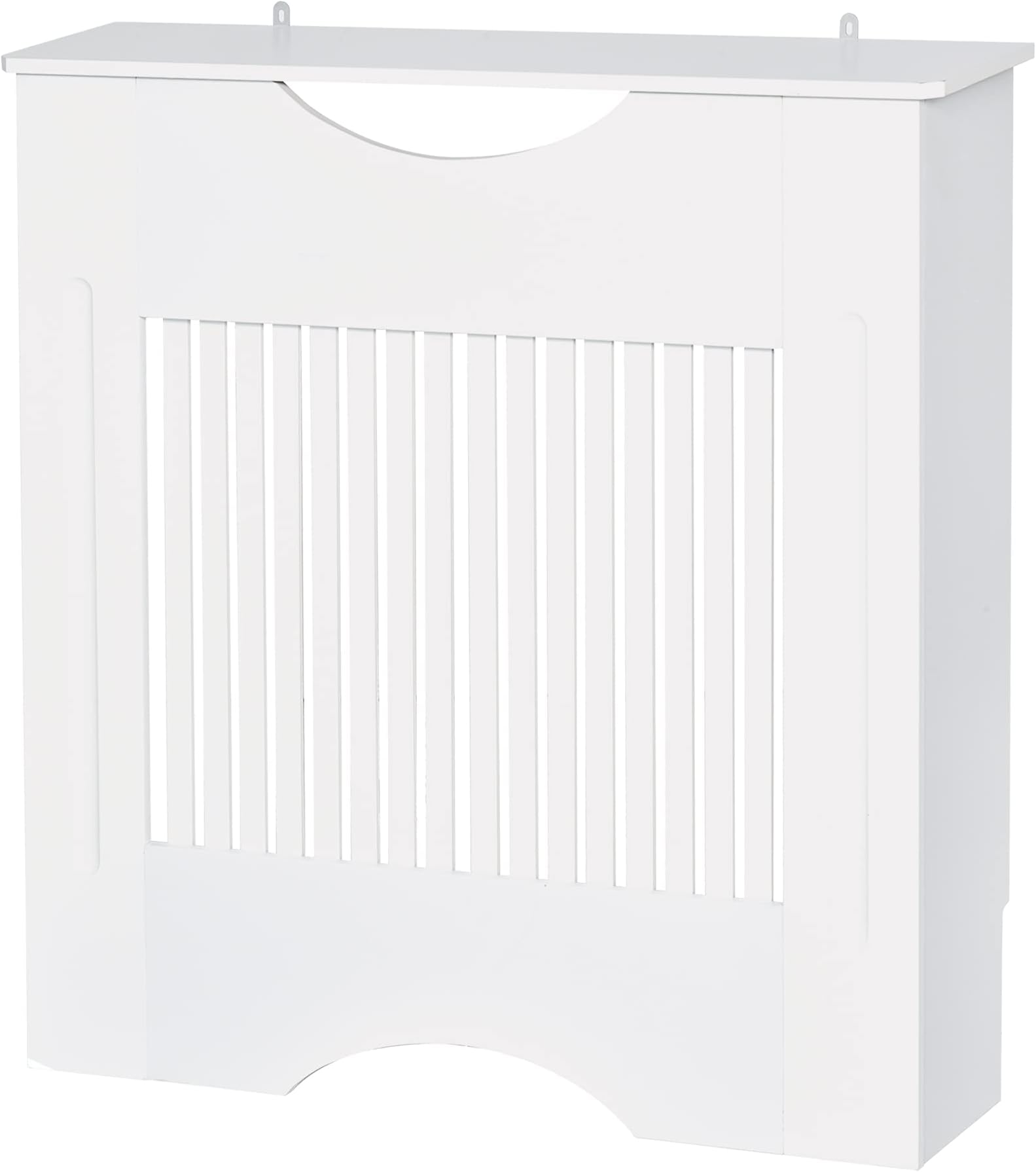 HOMCOM Cache-radiateur Design Panneau 78 x 19 x 82 cm MDF Blanc ...
