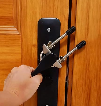 Portable Door Security Lock, Anti-Outward Opening Safety Device, Heavy ...