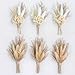 Amazon.com: Mini Dried Flowers Bouquet Set of 6 for Wedding Party ...