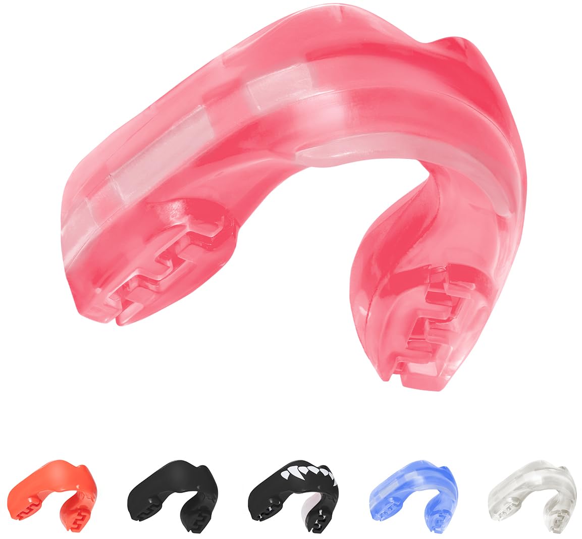 SafeJawz Mouthguard for Braces, One Size Re-mouldable Gum Shield with ...