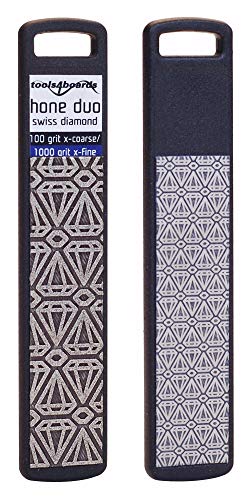 Tools4Boards Hone Duo Diamond Stone 100 Grit X-Coarse One Side/ 1500 ...