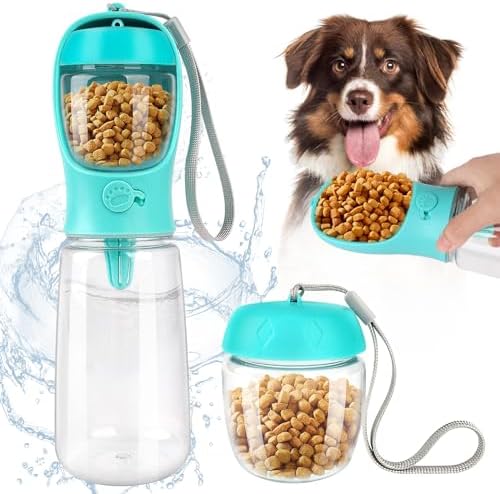 Dog Water Bottle Large Capacity (550 Ml) Dog Travel Water Bottle with ...