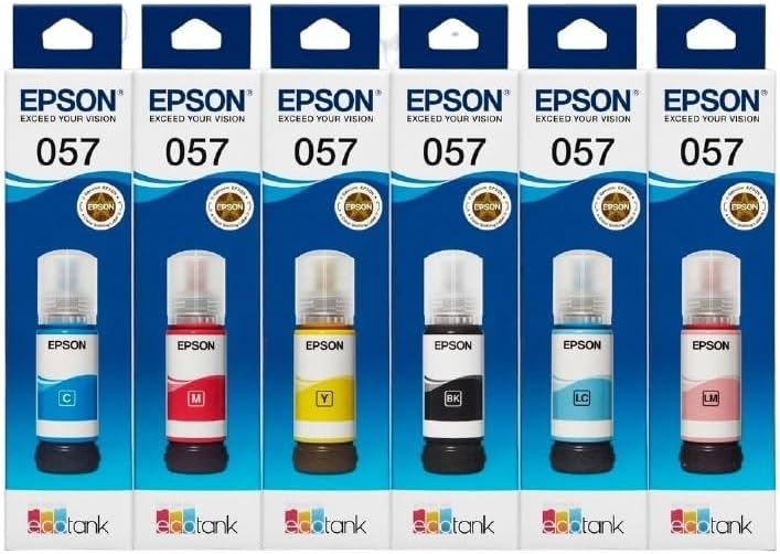 Ravaria 057 Refill Ink for Epson L8050, L18050 Printer - Compatible Ink ...