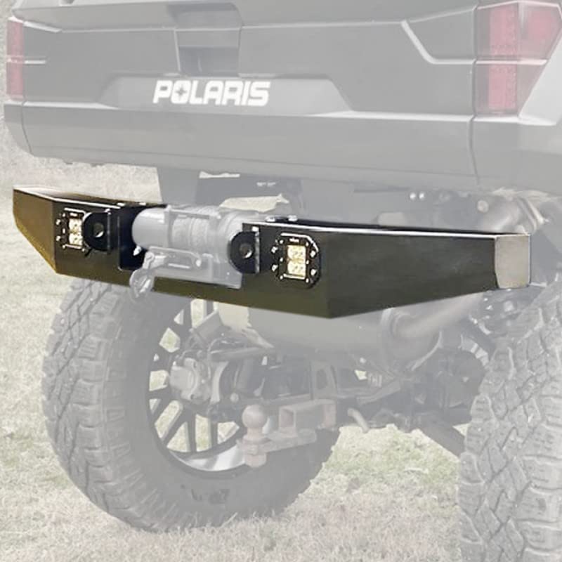 Amazon.com: WILD BOAR REAR BUMPER W/LED LIGHTS AND WINCH MOUNT ...