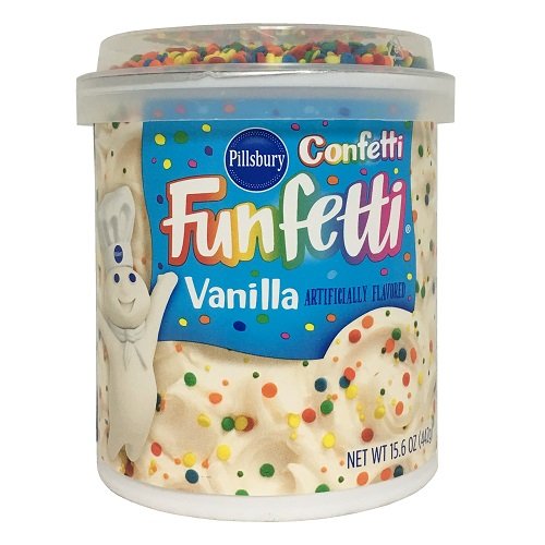 Amazon.com : Pillsbury Frosting Funfetti Vanilla Confetti, 15.6 OZ ...