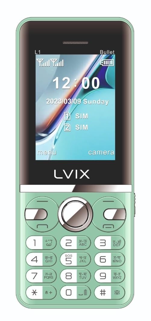 Lvix All-New Bullet Dual Sim |Keypad Mobile| with 2.4" Big Display | BT ...