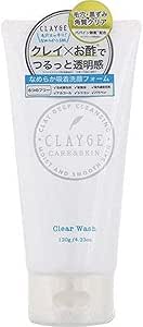 CLAYGE Clear Wash Facial Cleansing Foam, Clay, Single Item, 4.2 oz (120 g) (x 1) : Amazon.com.au ...