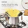 Amazon.com: CAROTE 21pcs Tri-Ply Stainless Steel Cookware Set, Pots and ...