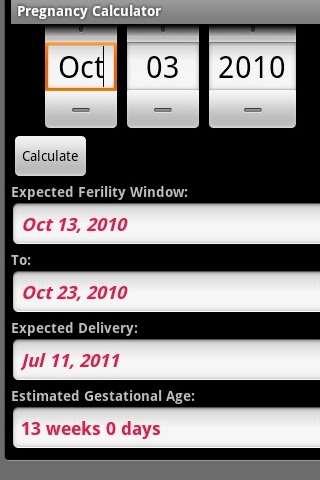 Pregnancy Calculator - App on Amazon Appstore