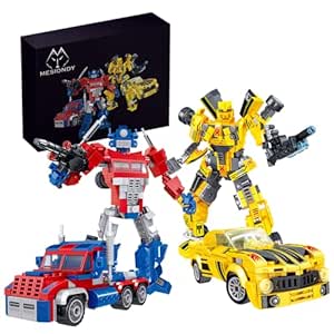 Mesiondy Robot Building Toy Set, Transforming Robot Building Playset, Puzzle Block Model Kitfor ...