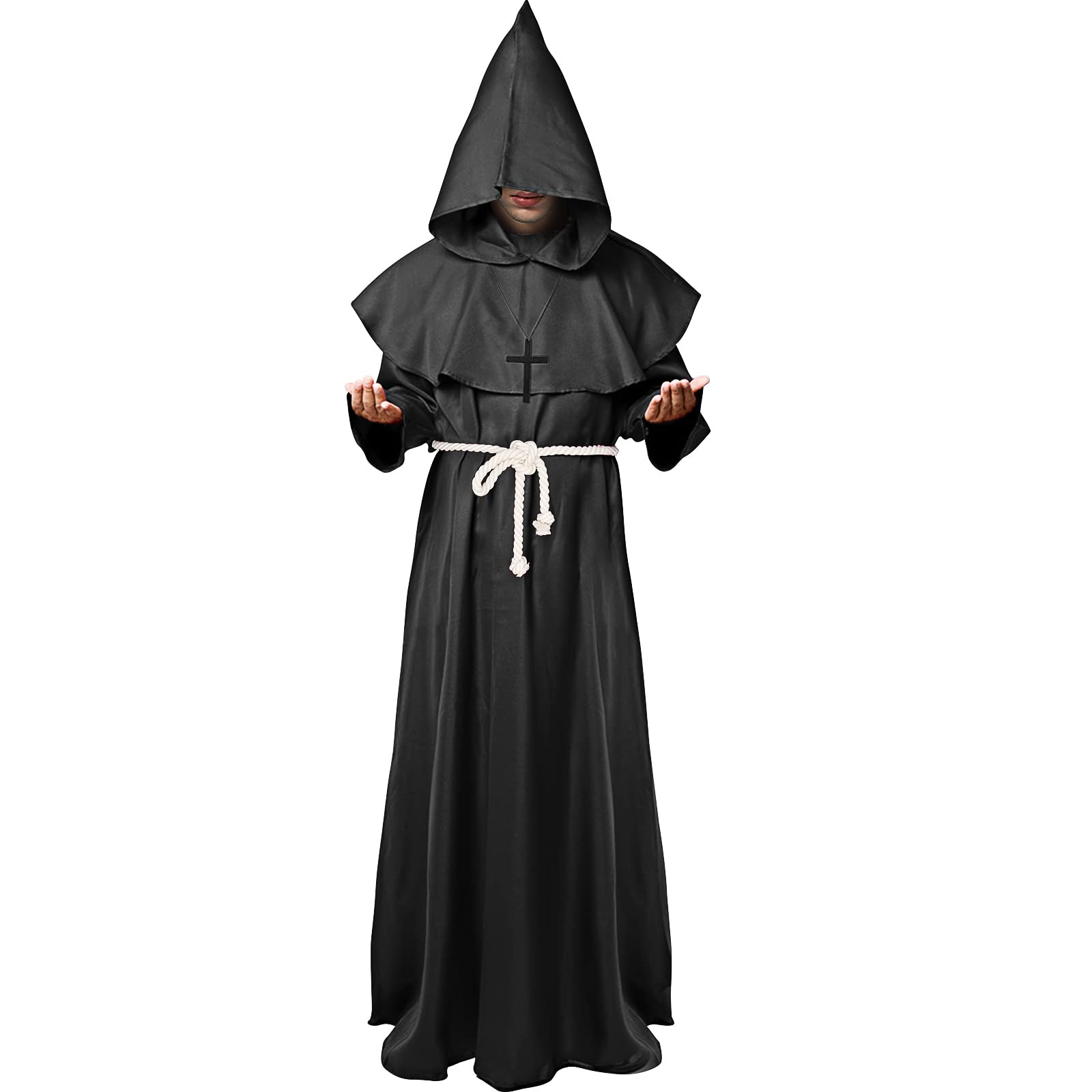 Amazon.com: EIFFELT Friar Medieval Renaissance Priest Monk Hooded Robe ...