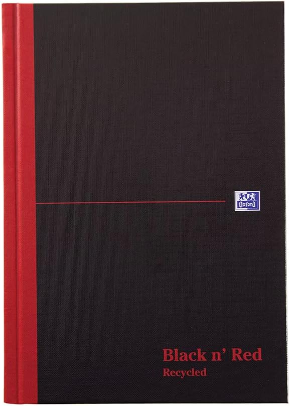 Oxford Black n' Red 100080459 Casebound Hardback Notebook - Ruled ...
