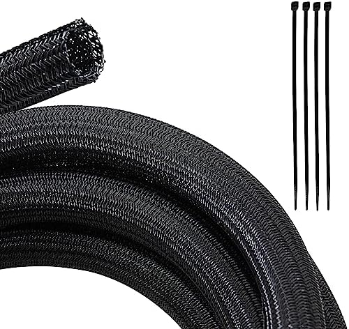 Amazon.com: RED WOLF 10 Feet - 3/4" Split Cable Sleeves Cord Management ...