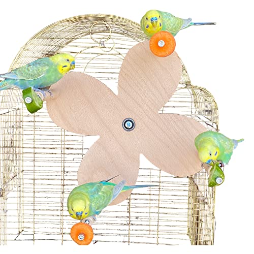Amazon.com: Flower Ferris Wheel Toy for Birds with Feeder Perches ...