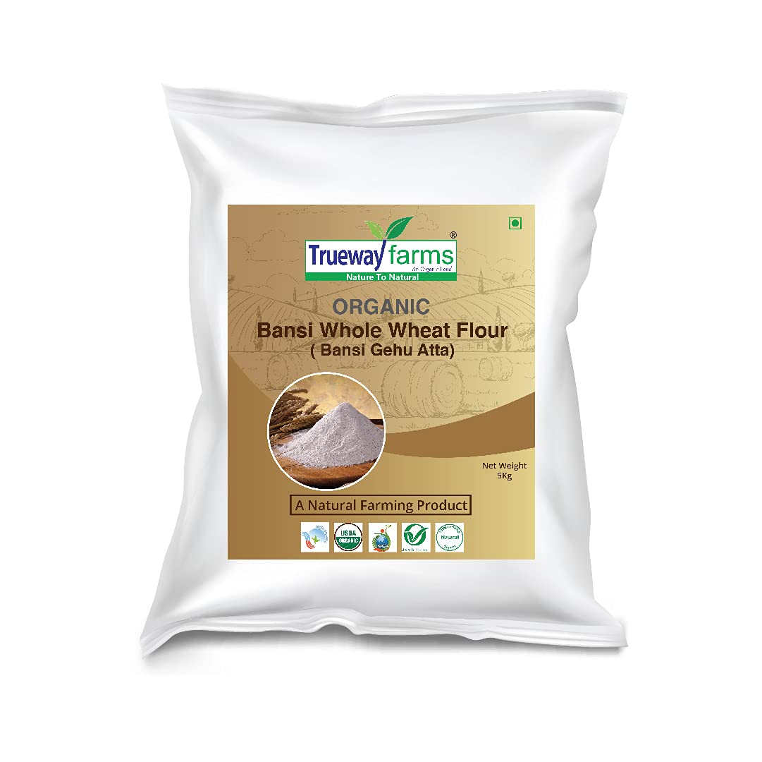 Buy Trueway farms Bansi Whole Wheat Flour (Bansi Gehu Atta) 5 kg ...