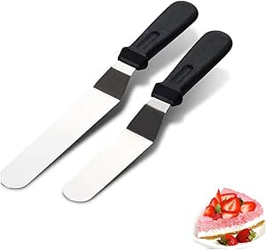 GZLT Angled Icing Spatulas, Small Offset Spatulas for Baking,Set of 2 ...