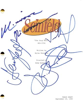 Seinfeld Full Cast Complete x4 Signed Autograph Seinfeld - The Soup ...