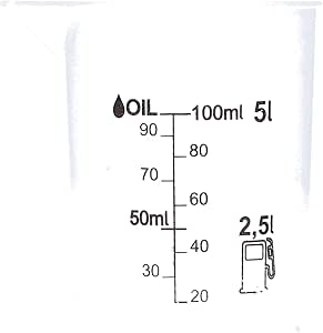 cartrend 2-stroke measuring cup, 100 ml : Amazon.co.uk: Home & Kitchen