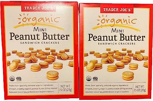 Amazon.com: Trader Joe's Organic Mini Peanut Butter Sandwich Crackers ...