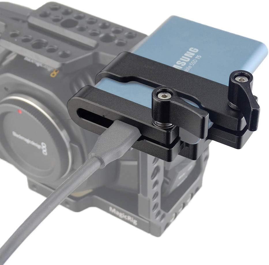 Amazon.com : SMALLRIG Mount Bracket SSD Holder for Samsung T5 SSD with ...