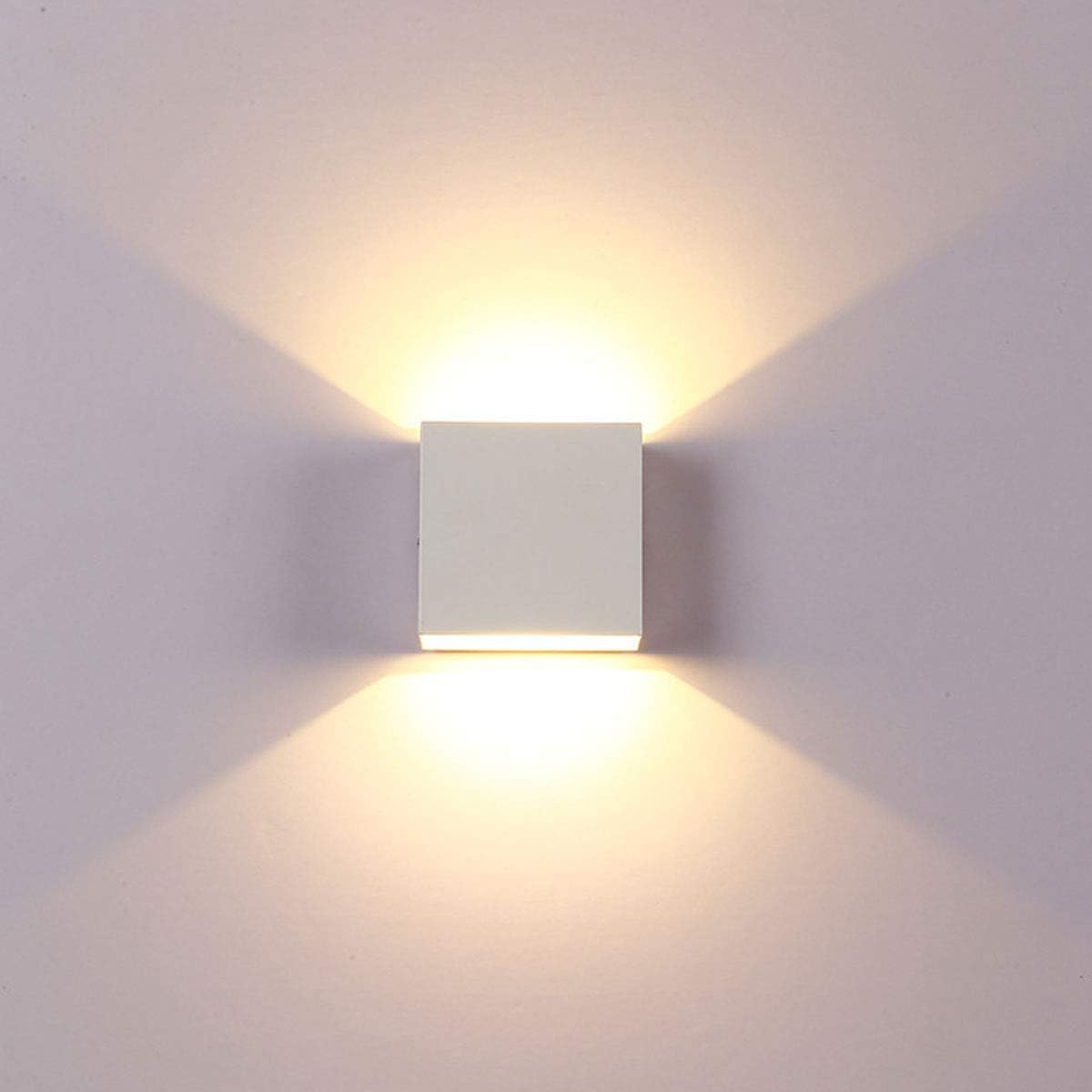 Uonlytech Square LED Wall Lamp Creative Modern Wall Sconce Indoor Up ...