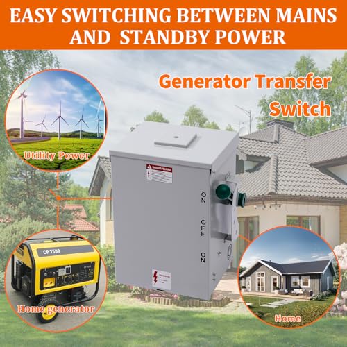 200 Amp Generator Transfer Switch, 120/240-Volt Manual Transfer Switch ...