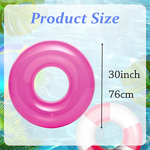 Transparent Swimming Ring Inflatable Kids Swimming Float,76cm ...