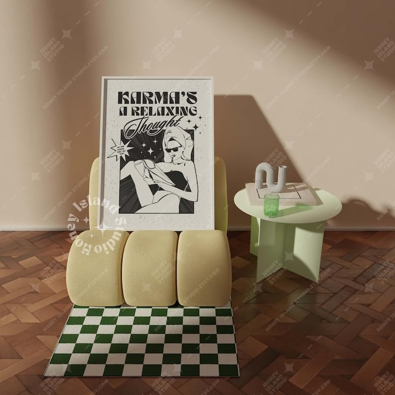 Amazon.com: Karma Print, Karma is a Relaxing Thought Print, Taylor ...