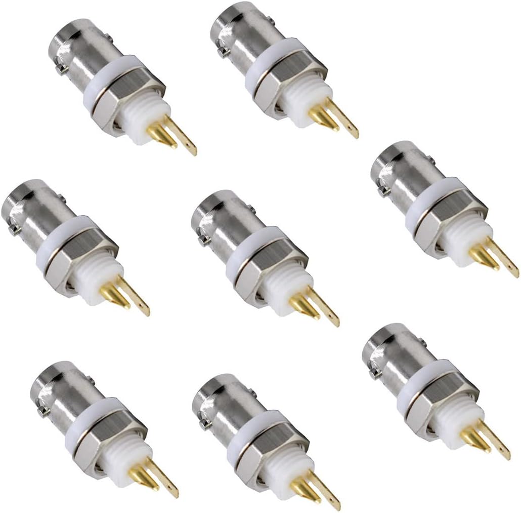 BNC - Enchufe de montaje en panel de chasis, conector hembra BNC, adaptador de conectores ...