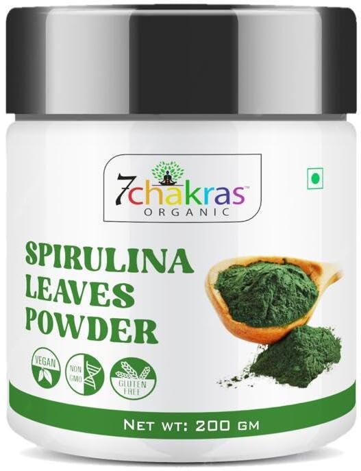 7 chakras organic Organic Spirulina Powder Micro Superfood, Rich in ...