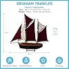 Thorness Brixham Trawler Model Yacht, Detailed Replica of Classic ...
