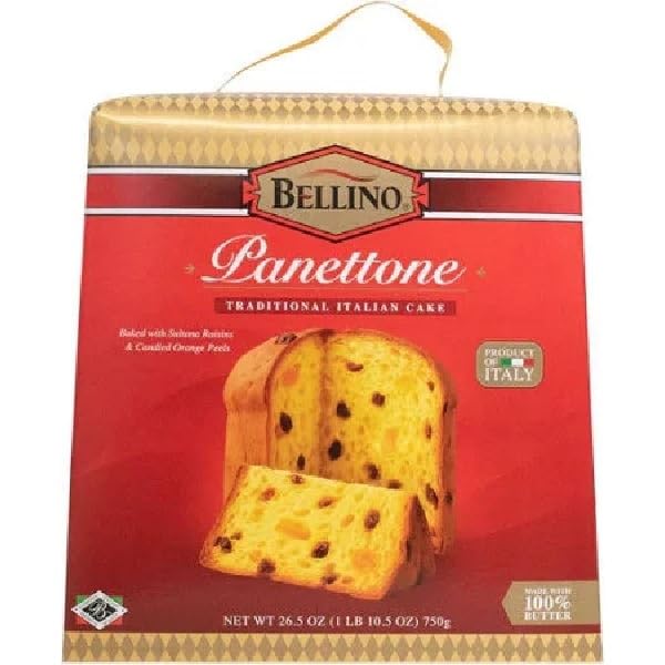 Amazon.com: Bellino, Panettone Traditional Italian Cake, 26.5 Ounce ...