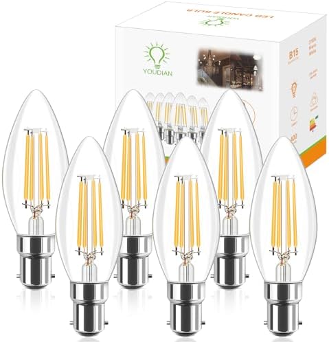 Philips LED Premium Classic B35 Candle Clear Light Bulb [B15 Small ...