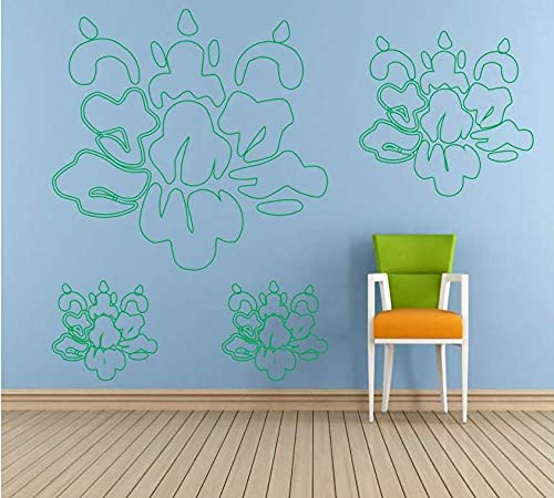 Real Trigon Flower Wall Décor Painting Stencil for Hall, Rooms (PVC ...