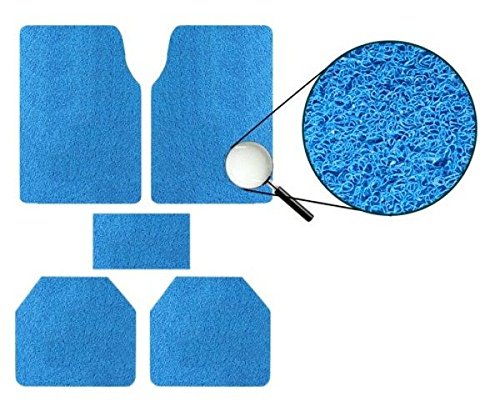 Autonity Anti Slip Noodle Car Floor Mats SET OF 5 Blue For Nissan Sunny ...