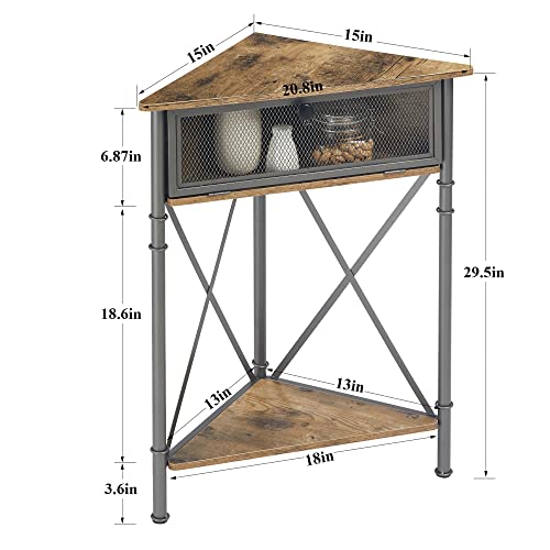 Snapklik.com : VECELO Corner Table For Small Spaces, Multipurpose ...